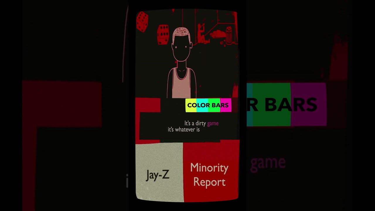 Jay-Z - Minority Report | COLOR BARS - S01E11 (1/2) #edit #jayz #hiphop #lyricvideo #bars