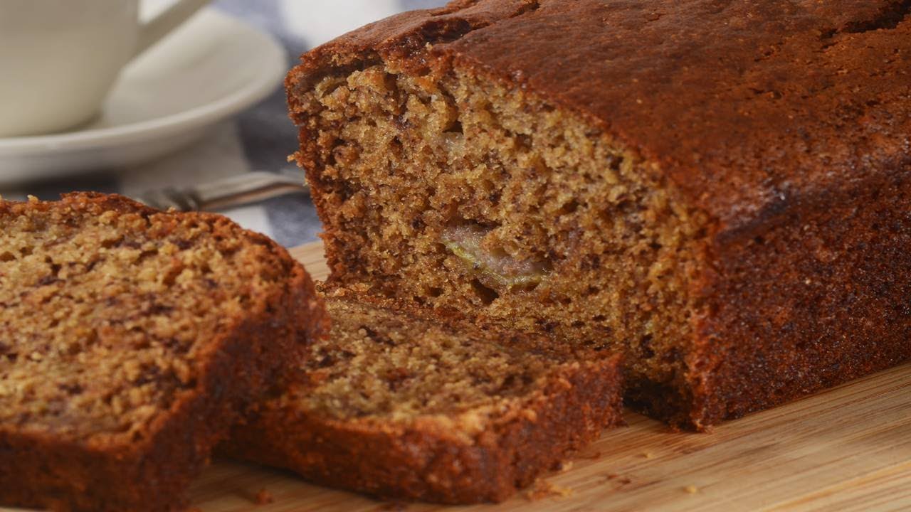 Low Fat Banana Bread Recipe Demonstration - Joyofbaking.com