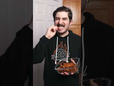 the best homemade vegan jerky (soy curls) #shorts
