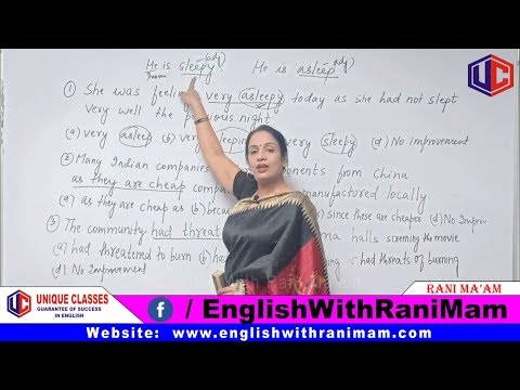 Sentence Improvement - 7 Video Lecture - Crash Course for SSC MTS / SSC GD (Hindi)