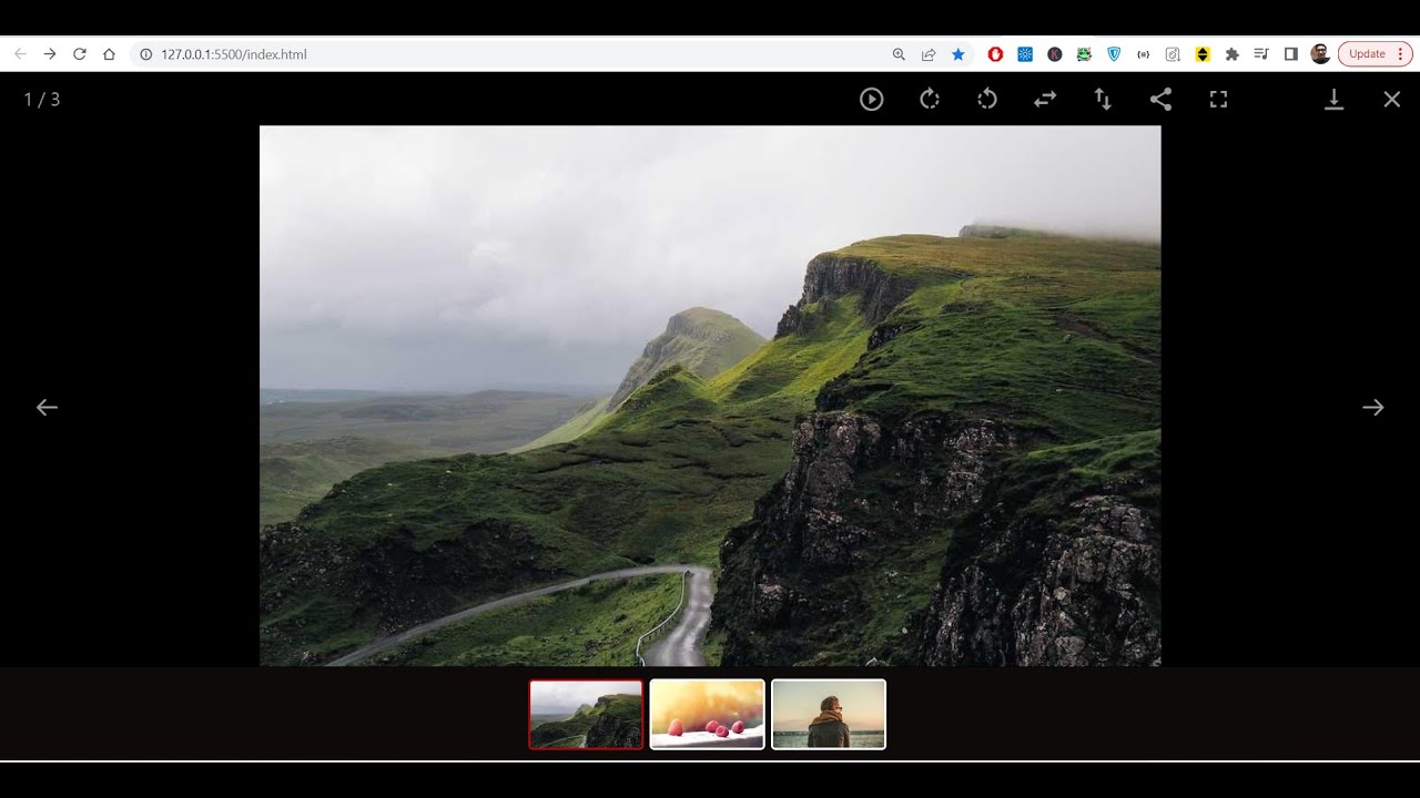 Javascript LightGallery.js Example to Build Responsive Lightbox Image Gallery With Editor in Browser