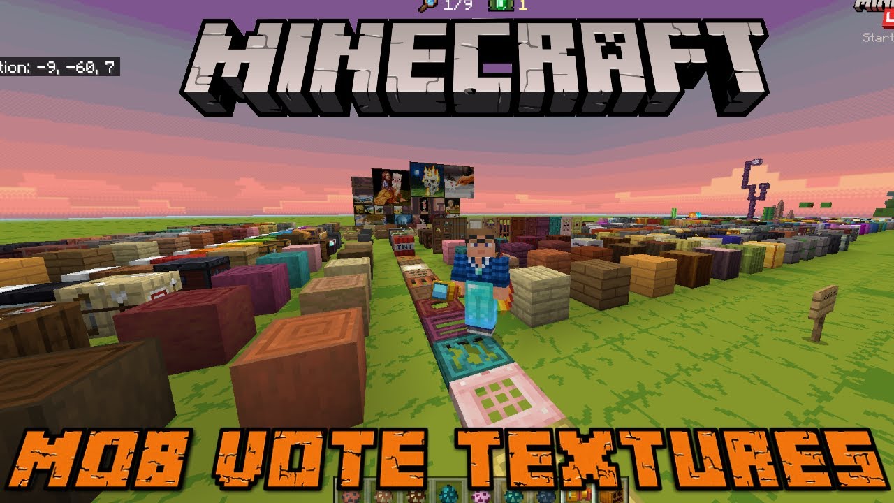 Mob vote texture pack review in Minecraft