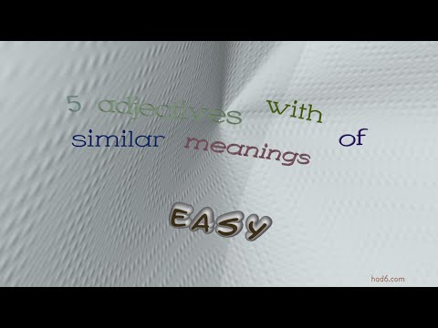 easy - 7 adjectives similar to easy (sentence examples)