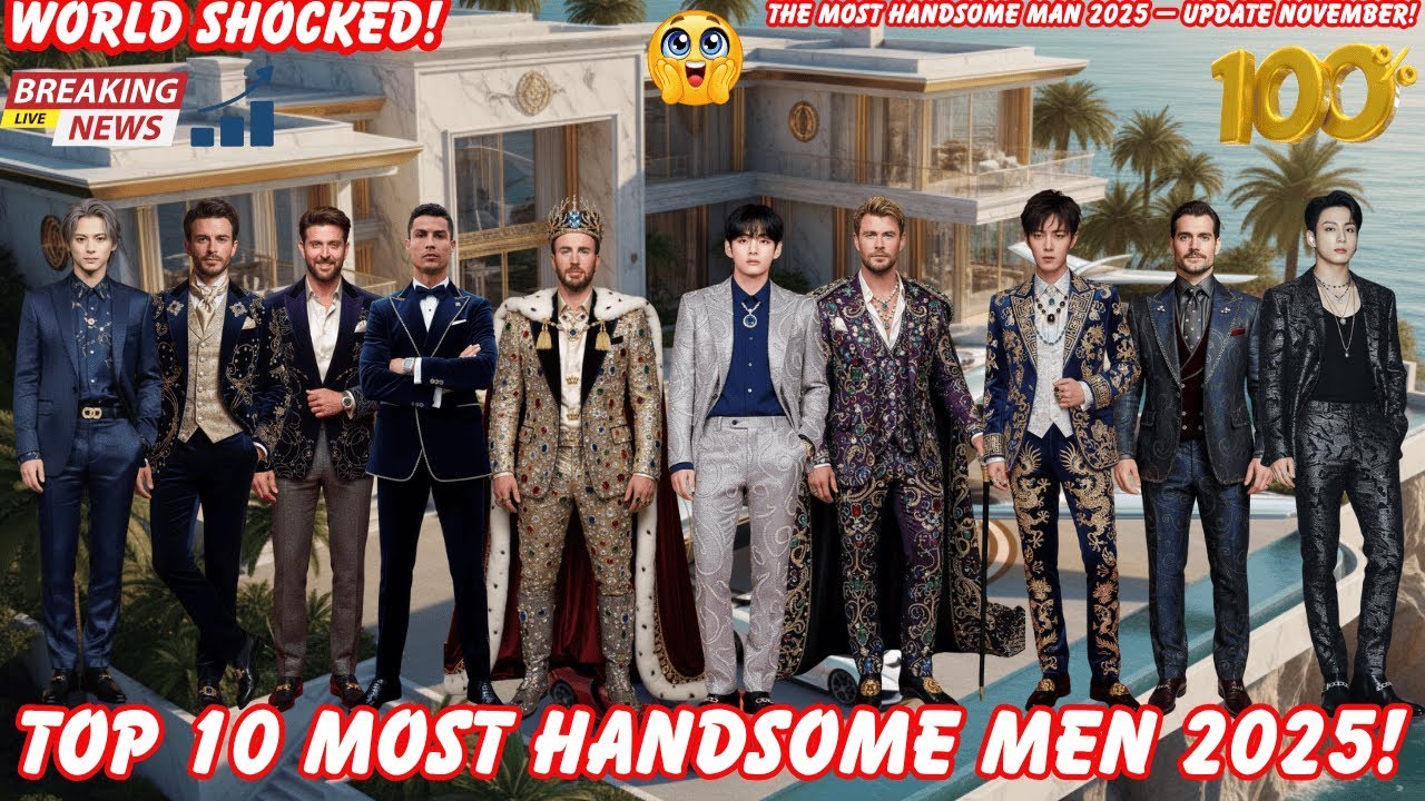 WORLD SHOCKED! Taehyung Ranks #1 in Top 10 Most Handsome Men 2025!