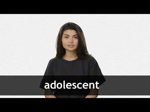 How to pronounce ADOLESCENT in American English