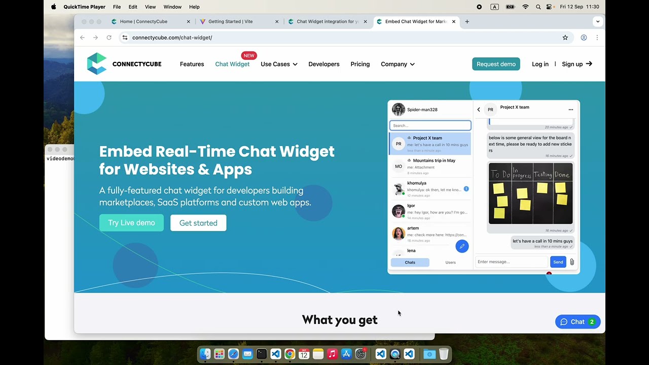 How to add ConnectyCube Chat Widget to React app