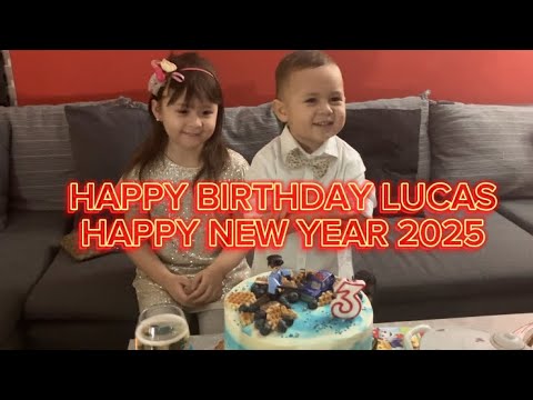 HAPPY 3RD BIRTHDAY LUCAS HAPPY NEW YEAR 2025 WINTER SPECIAL