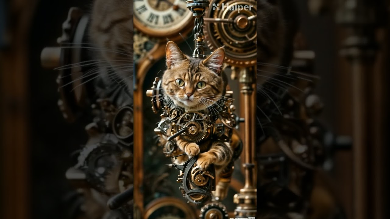 Steampunk Cat by Haiper