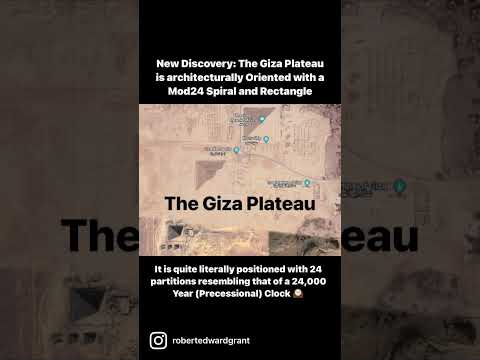 Is The Giza Plateau Oriented with A Mod24 Spiral?