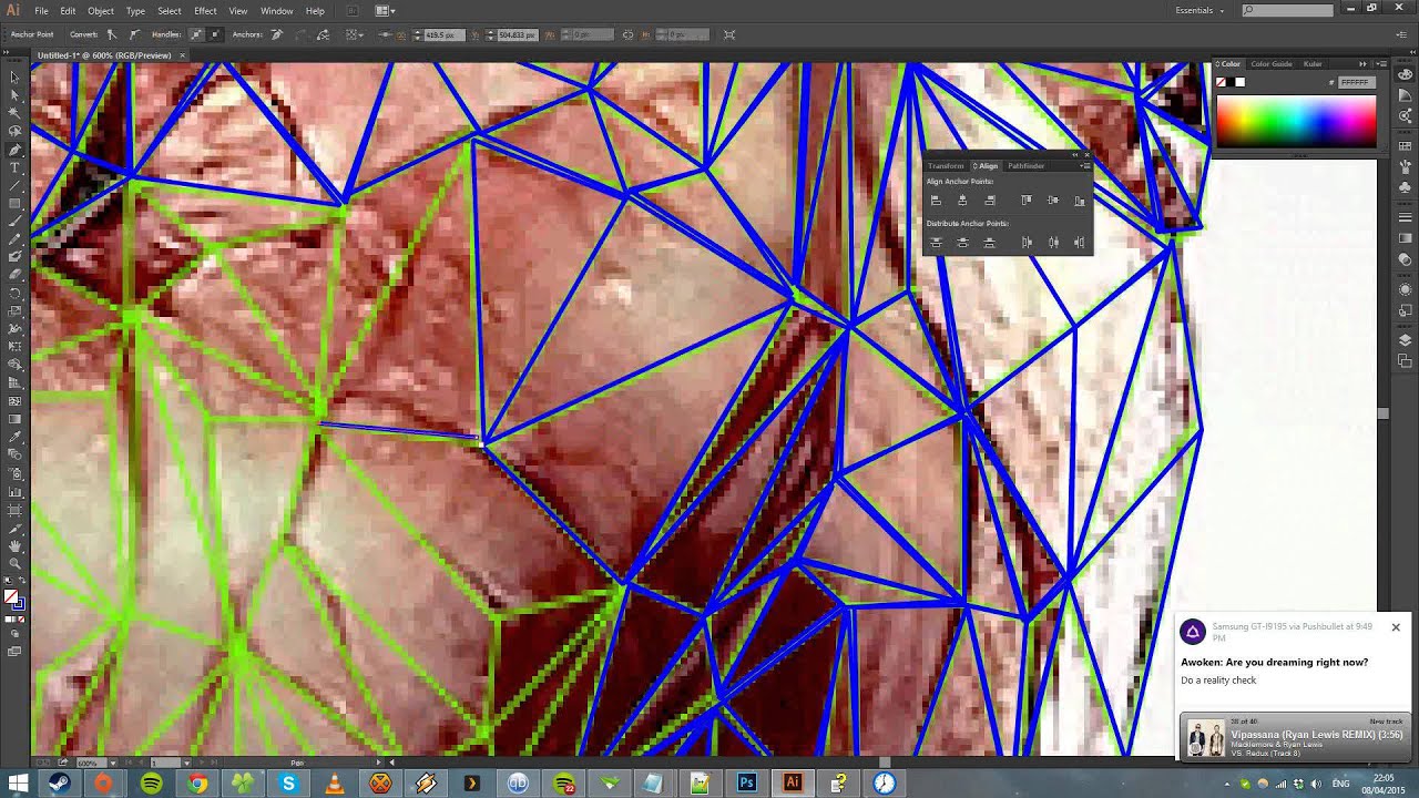 Polygon Art Heart Timelapse