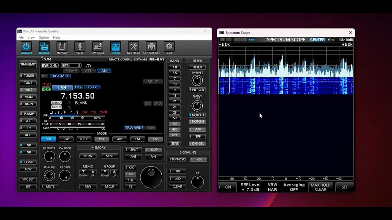 Icom RS-BA1 Version 2: Installation, Configuration and Live Demo