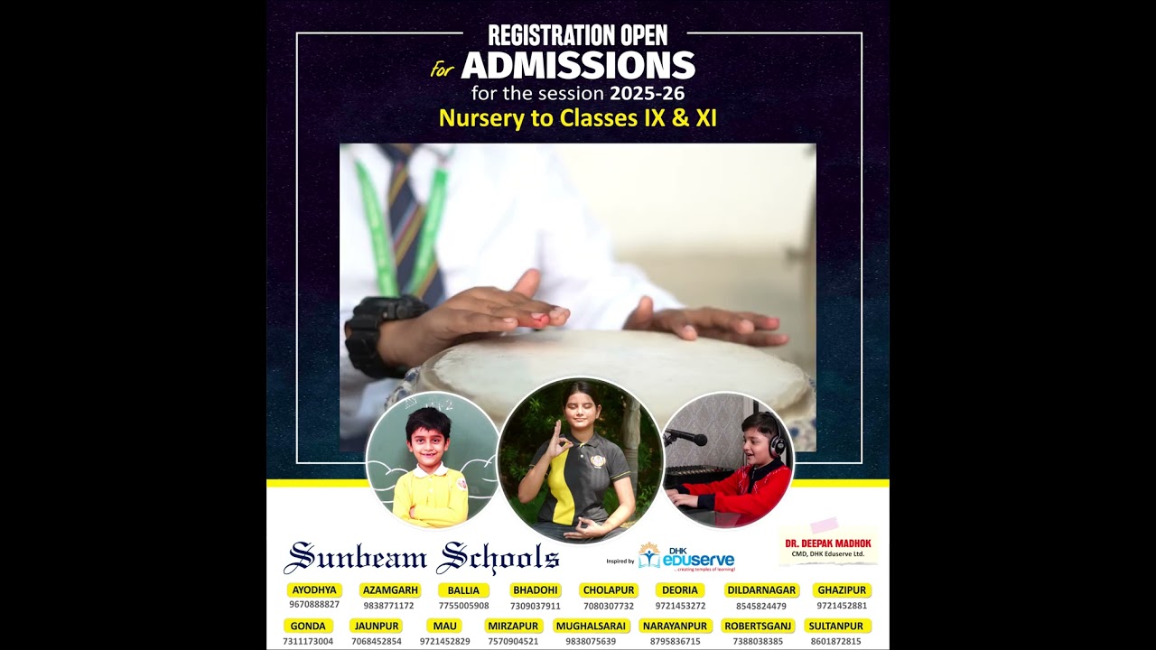 Admissions open @sunbeamnarayanpur  for session 2025-26. 100% Discount in Admission Fee for First 50