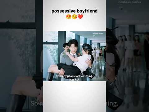 Over possessive CEO boyfriend 😂💕🤭 romantic couple #cdrama #kdrama #shorts #viralvideo #funny #comedy