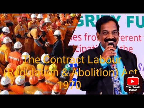 Copy of THE CONTRACT LABOUR (REGULATION & ABOLITION ) ACT 1970