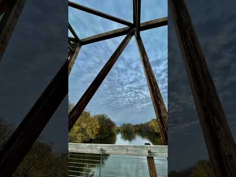 Timber frame footbridge pictures