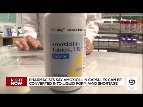 Utah pharmacist says amoxicillin capsules can be converted into liquid form amid shortage