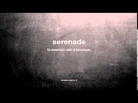 What does serenade mean