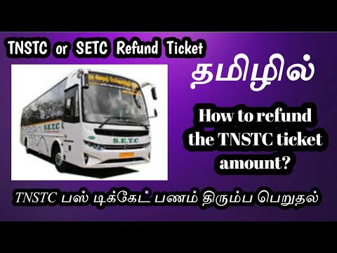 How to get TNSTC/SETC Bus Booking Ticket Cancel & Refund in tamil | PC/Mobile #tnstc#tnstcbus#tamil