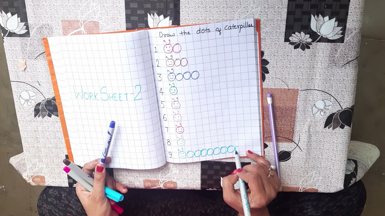 Preschool Math's Worksheet | Daily practice worksheet for 2 to 3 year's kids #explorekids