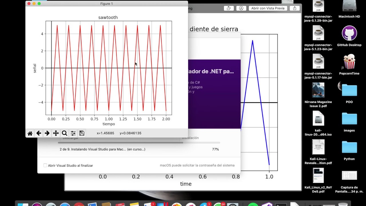 Sawtooth in python notebook