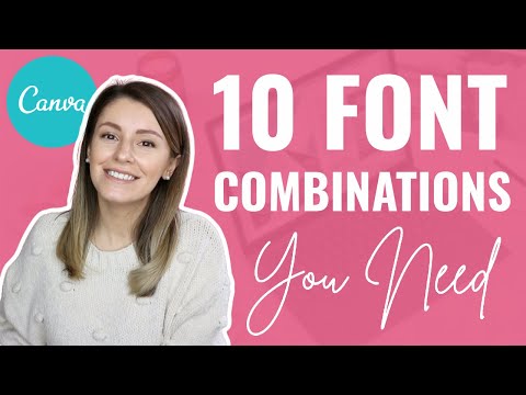 10 BEST CANVA FONT PAIRINGS | GREAT FONT COMBINATIONS | FREE PINTEREST FONTS