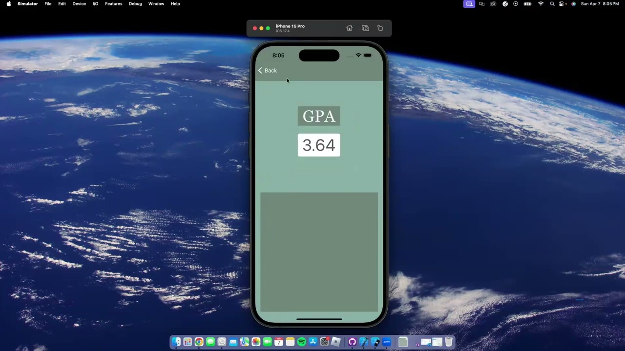 GPACalculator App Demo