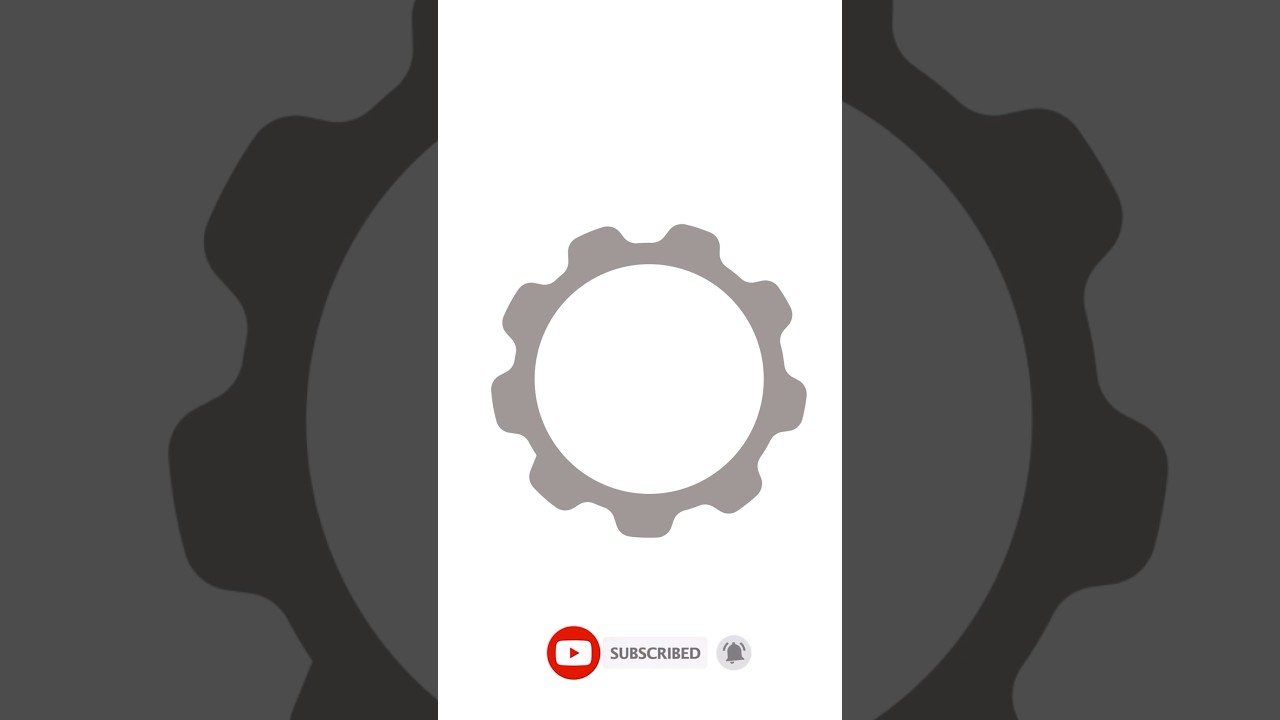 🤩 Easy way to make a gear in Adobe Illustrator #adobe #design