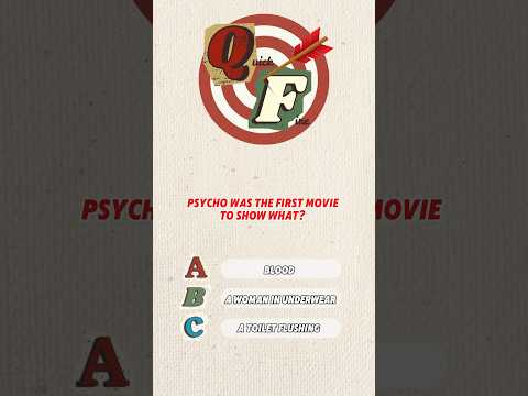 A worlds first, but what was it? Quiz time! #quiz #shorts #quizfacts #movie #psycho #trivia #facts