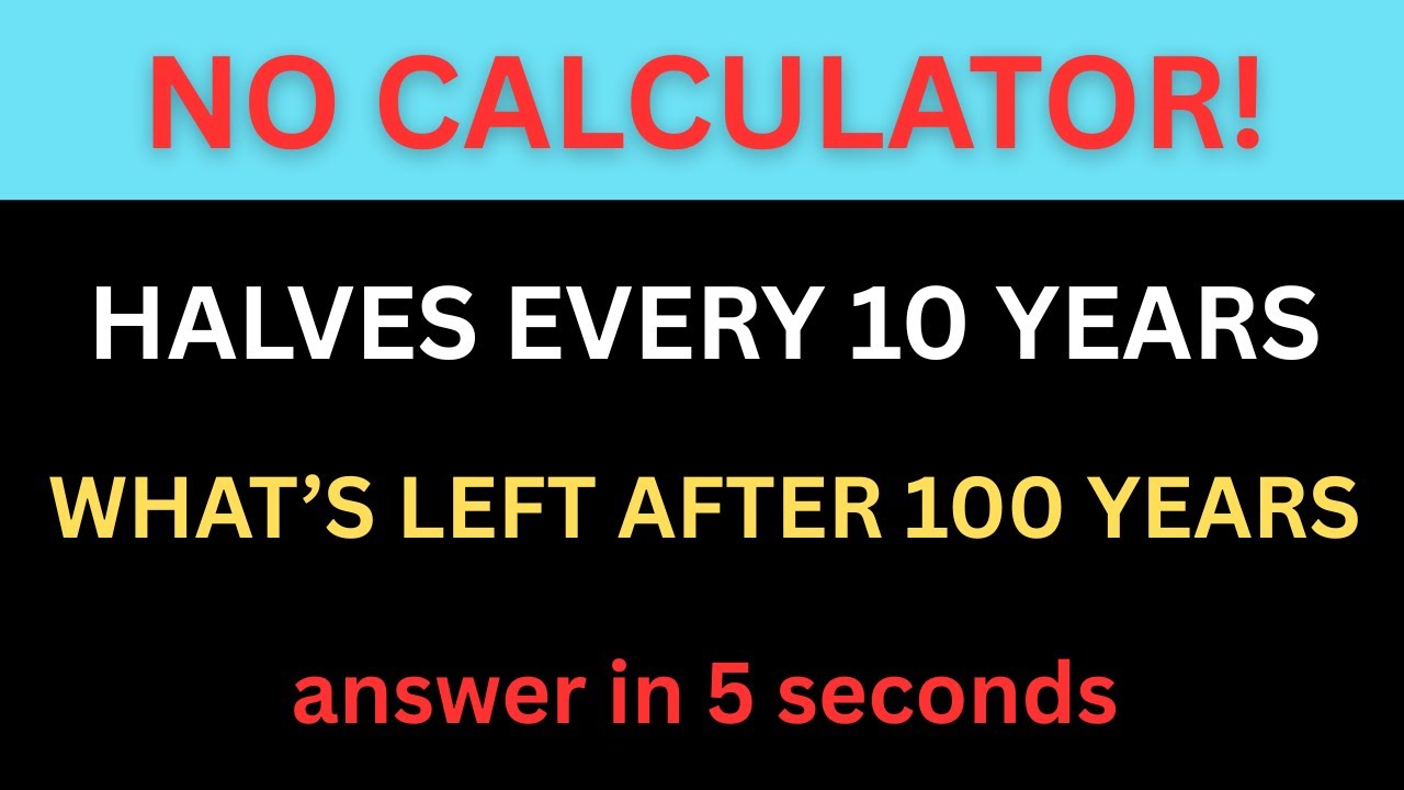 Can You Solve This in 5 SECONDS? (NO CALCULATOR!)