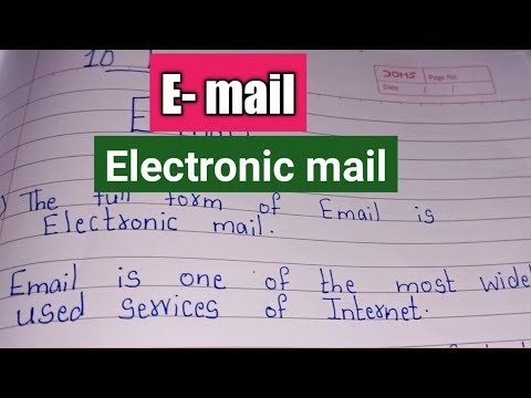 10 Lines on Email // essay on E mail/ Few Sentences on Electronic mail / About E mail in english