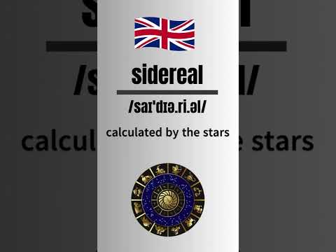 How to Pronounce sidereal in English-British Accent #britishpronounciation #britishaccent