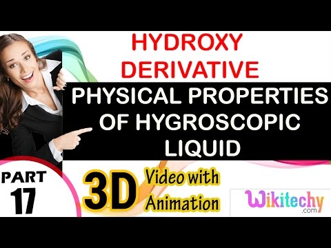 physical properties of hygroscopic liquid hydroxy derivative class 12 chemistry subject cbse