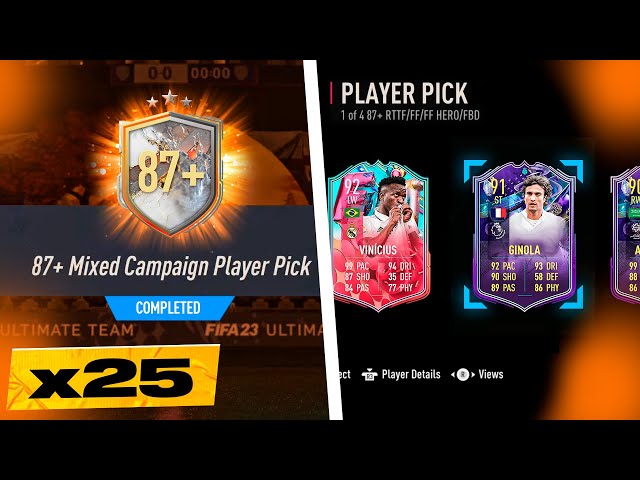 Mixed Campaign Player Pick: FIFA 23 87+ Mixed Campaign Player Pick SBC: Complete list of all ...