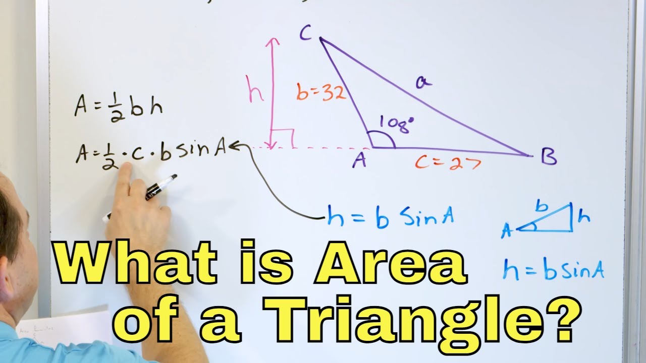 Area of a Triangle in Trigonometry - Formulas, Examples & Proofs - [2-20-13]