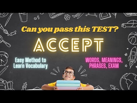 Accept Synonym words | Improve your Vocabulary, Grammar & Reading Skills.