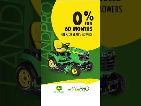 Get 0% Financing on All John Deere X700 Series Mowers! #johndeere