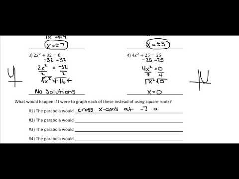 9.4 Solve Quadratics By Square Roots