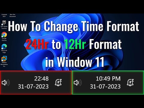 How To Change Time Format in Windows 11 | 24Hr to 12Hr Format