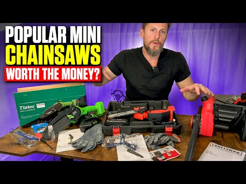 I Tested Th e 4 MOST POPULAR Mini Chainsaws On Amazon (vs)