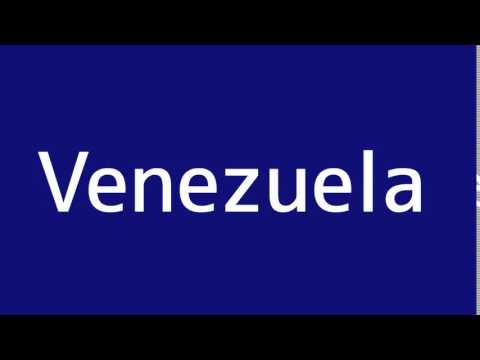 How to say Venezuela in Spanish