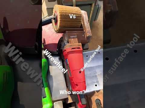 Wirewheel vs harbor freight surface conditioning tool. Rust removal