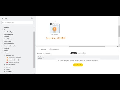 Adding More Selenium Nodes in KNIME for web scraping