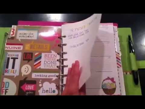 Updates to my Daytimer Planner