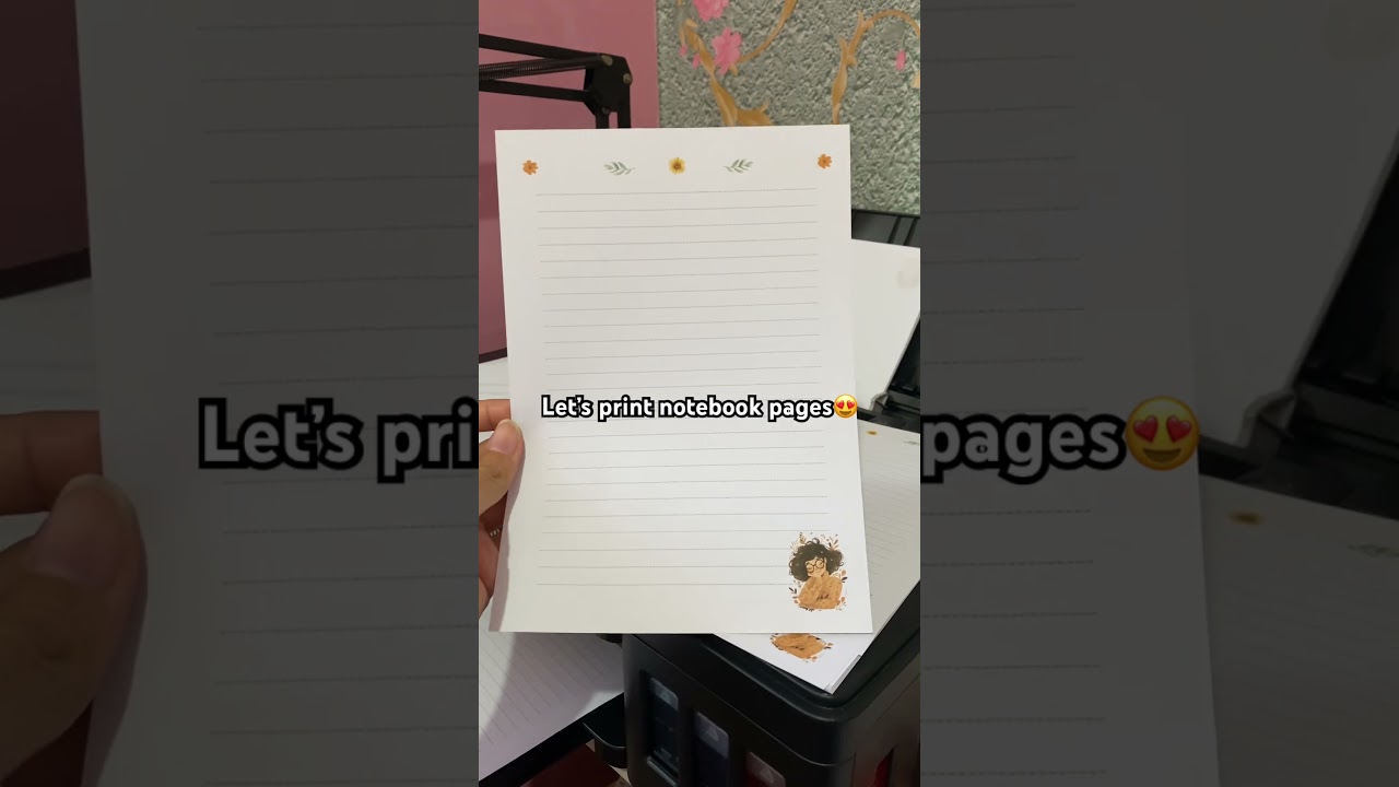 Printing notebook pages🥰📒#diy #diynotebook #printing #smallbusiness #stationery #notebook