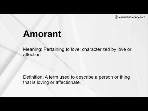 Amorant Meaning