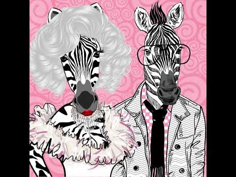 NFT ART on OPENSEA unique couple of zebras Marty and Mary #NFT #nftart #blockchain #nfts #openworld