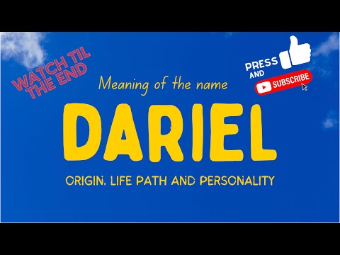 Meaning of the name Dariel. Origin, life path & personality.