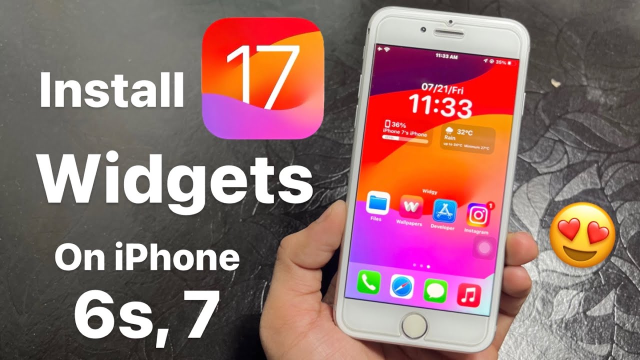 Install iOS 16 Widgets on iPhone 6s & 7