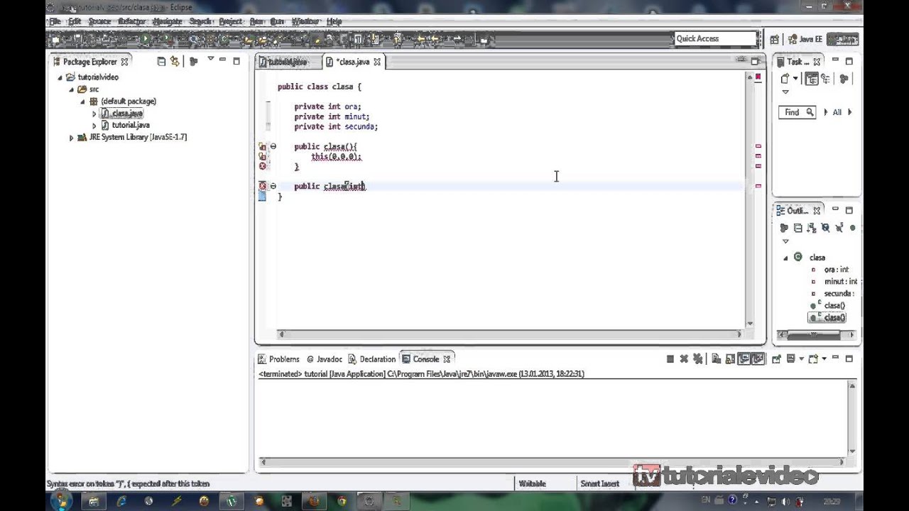 Tutoriale Video Java Romana nr 36
