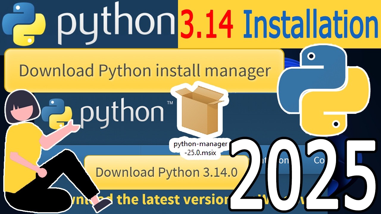 How to Install Python 3.14 using Python Install Manager on Windows 11 [2025 Update] Python Programs
